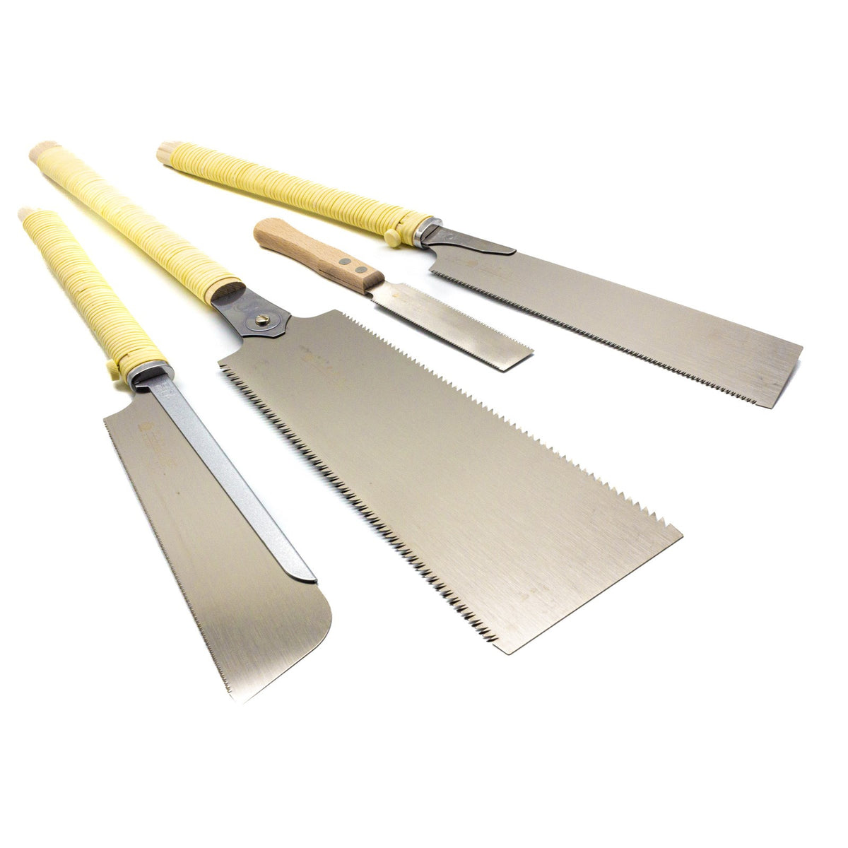 Razorsaw Japanese Saws Woodworkers Shop Set of Four Ryoba Dozuki Katab