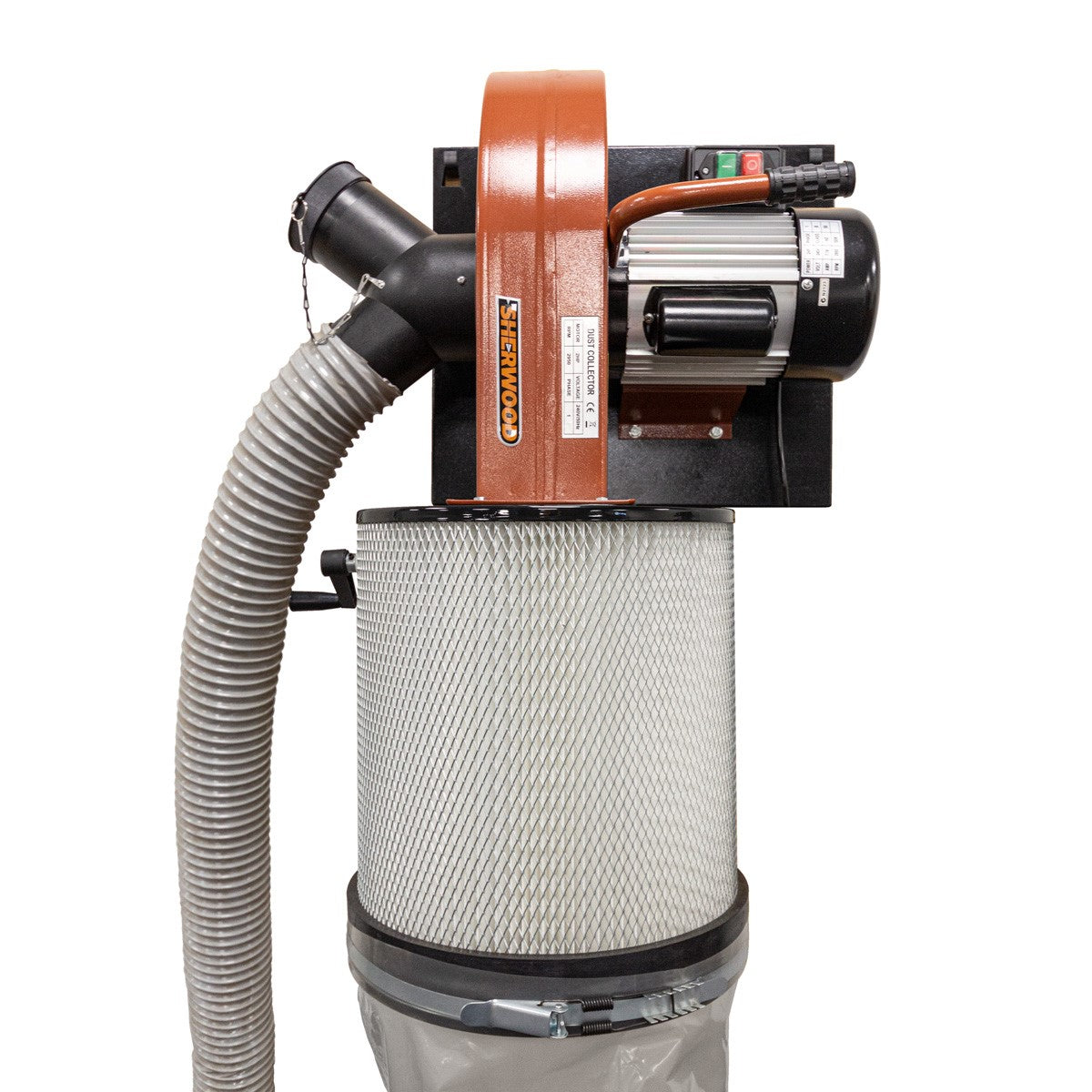 Sherwood 2HP Dust Extractor Single-Stage Dust Collection Wall Mounted