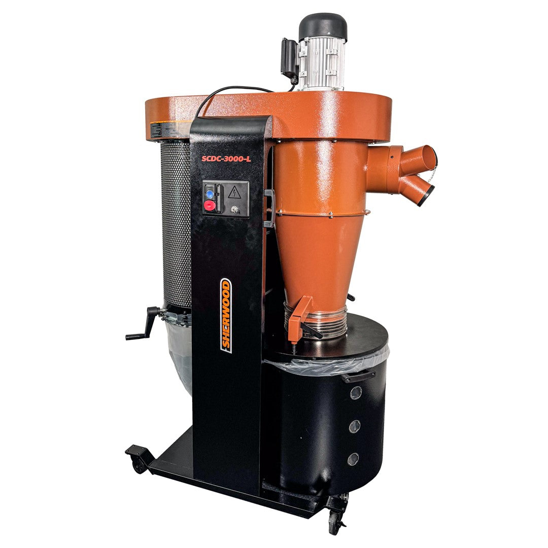 Sherwood 2.5HP Cyclone Dust Extractor Two-Stage Collection 1200CFM