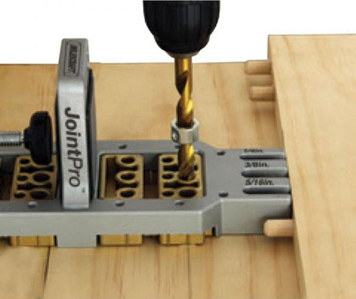Milescraft JointPro Joinery Dowelling Jig Set includes Drill Stops and