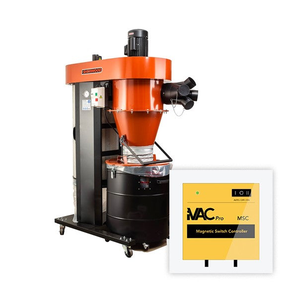 Sherwood 3HP 1700CFM iVac Automation Enabled Industrial Cyclone Dust E
