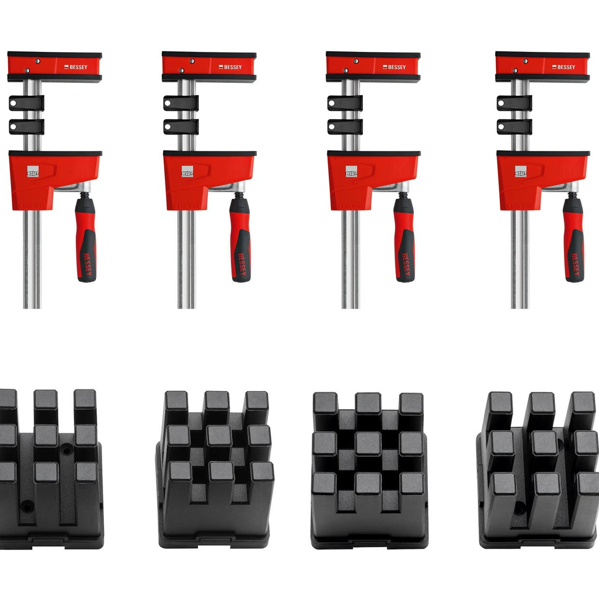 Bessey K-Body Clamps 2 x 800mm & 2 x 1500mm Plus Framing Block Set