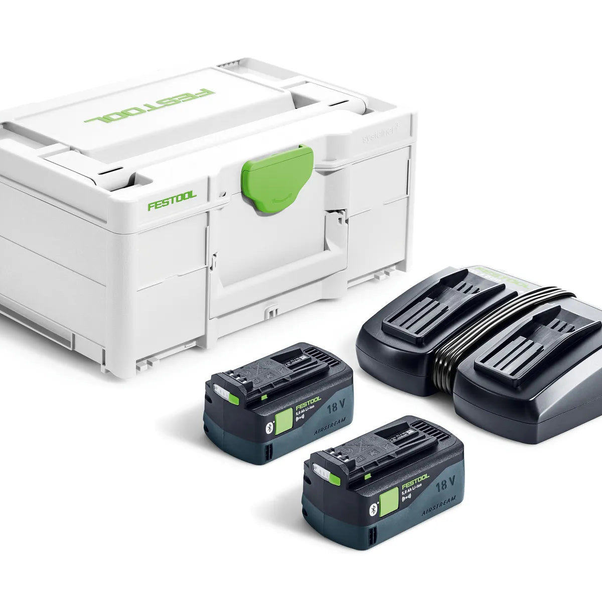 Festool SYS 18V Energy Set 2 x 5.0Ah TCL6 Duo in Systainer