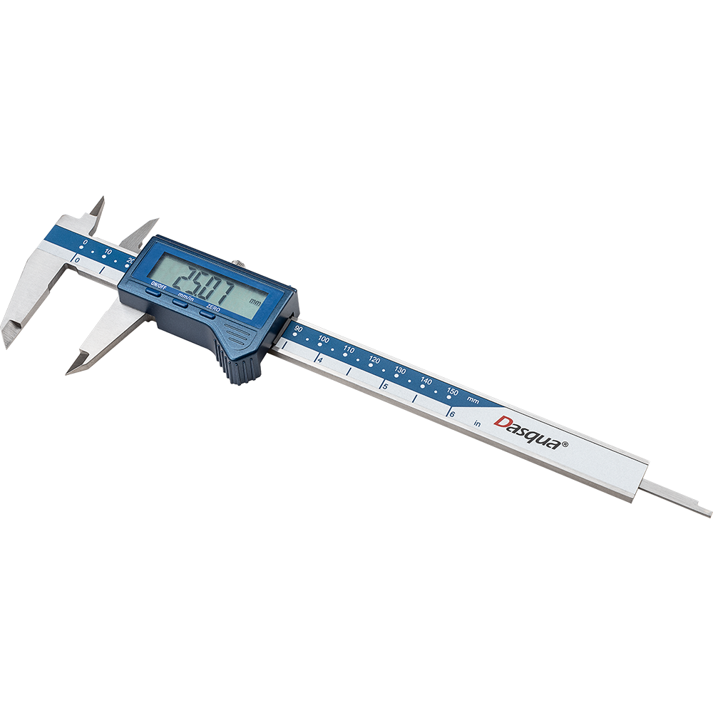 Dasqua Digital Vernier Caliper 150mm 6in Long Metric & Imperial C