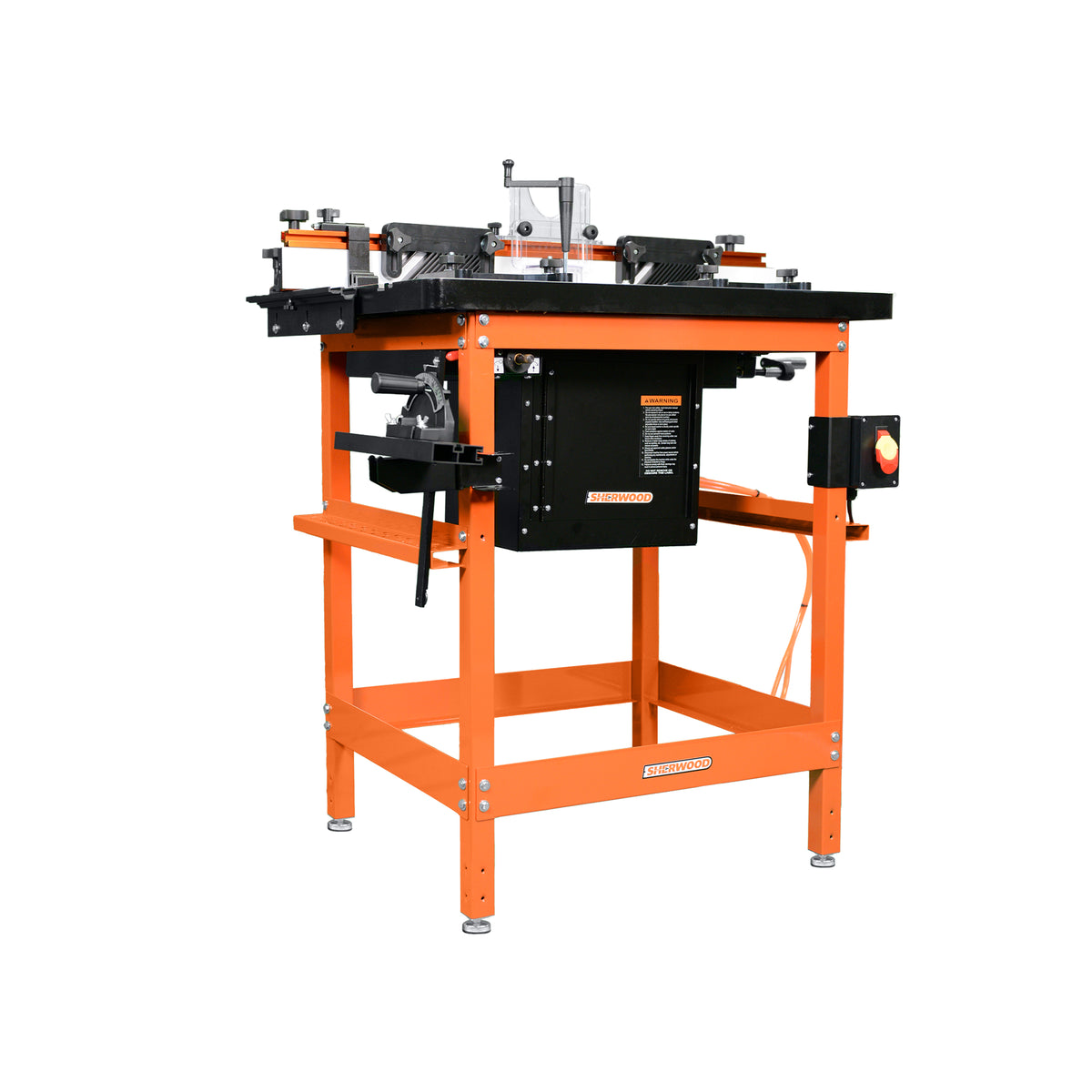 Sherwood Sidewinder Router Table Integrated Router Lift with Water-Coo