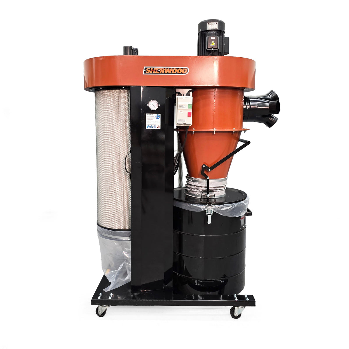 Sherwood 3HP 1700CFM Industrial Cyclone Dust Extractor Two-Stage Dust
