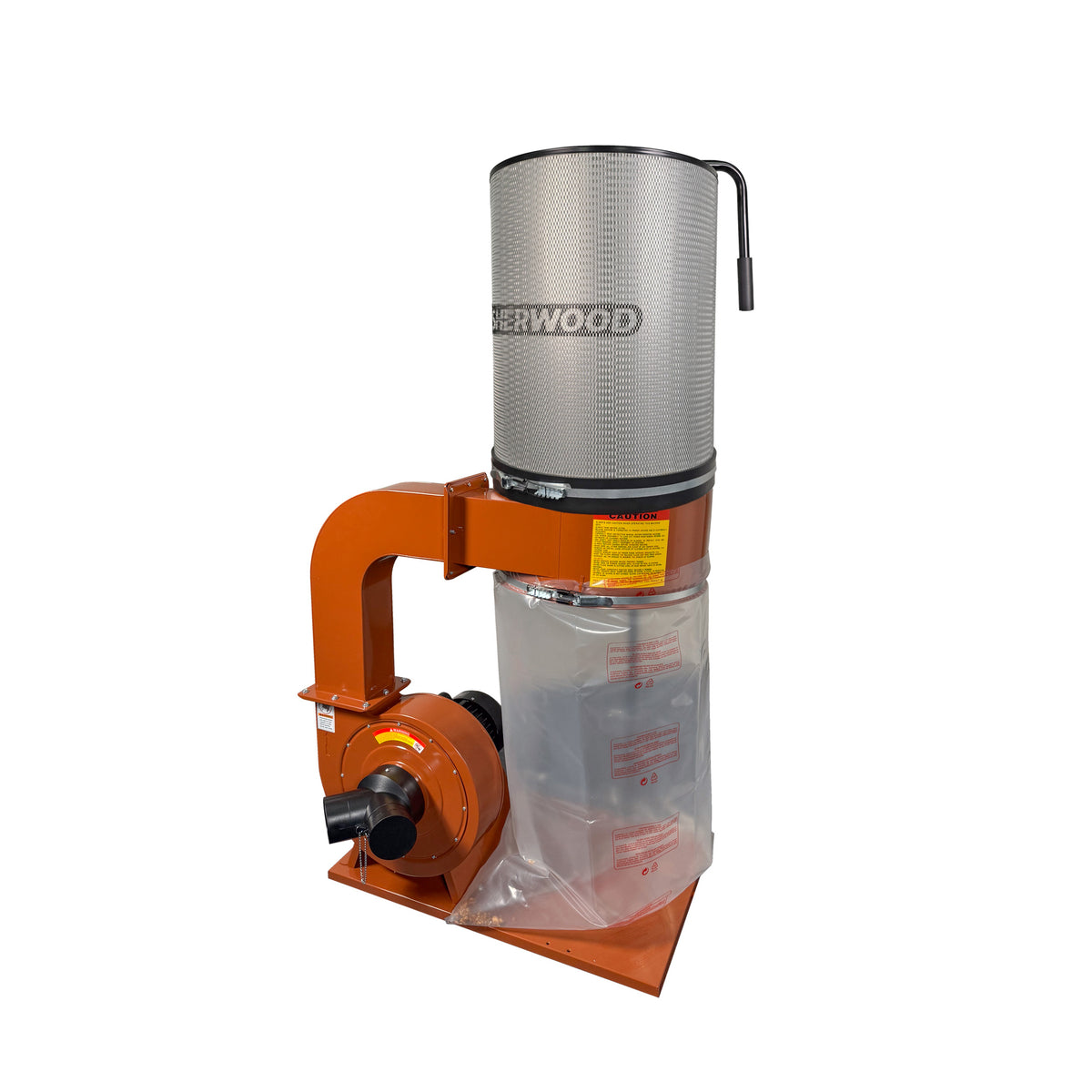 Sherwood 2HP Dust Extractor with HEPA Pleated Filter Cartridge Single